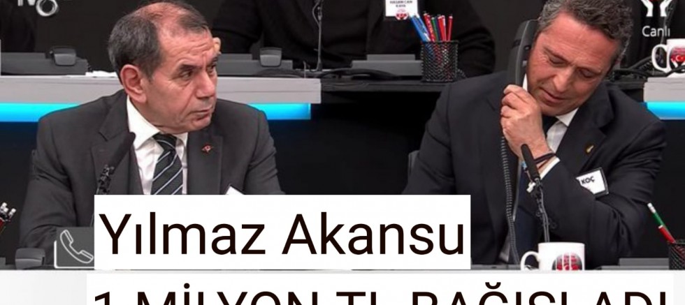 Yılmaz Akansu 1 Milyon TL Bağışladı... - EKONOMİ - Somut haber ilkeli ...